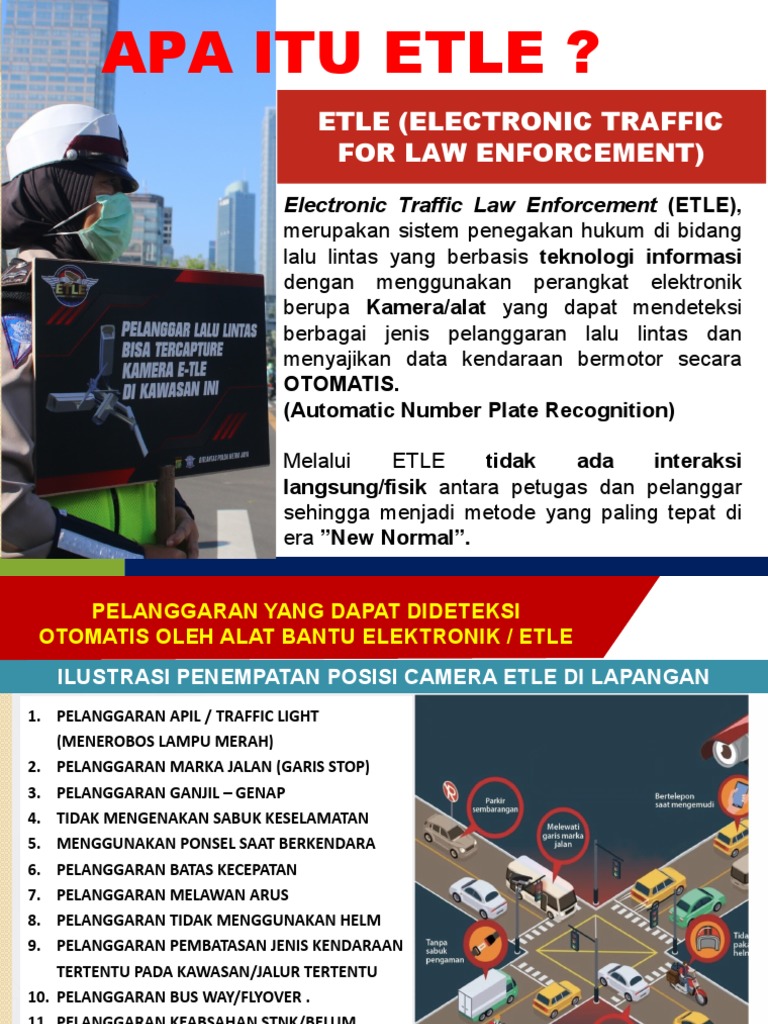 Sistem ETLE dalam Penegakan Lalu Lintas | PDF
