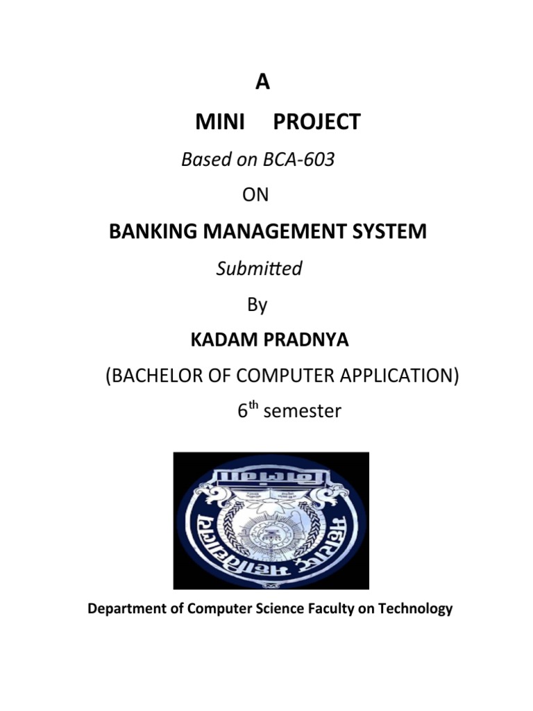 Synopsis Docs | PDF | Banks | Application Software