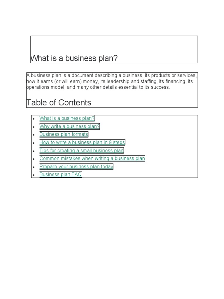 Bussines Plan | PDF