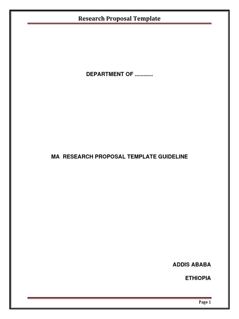 Research Proposal Guideline | PDF | Methodology | Sampling (Statistics)