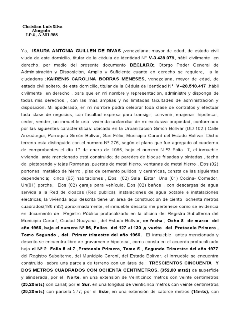 Poder General Amplio y Suficiente | PDF | Justicia | Crimen y violencia