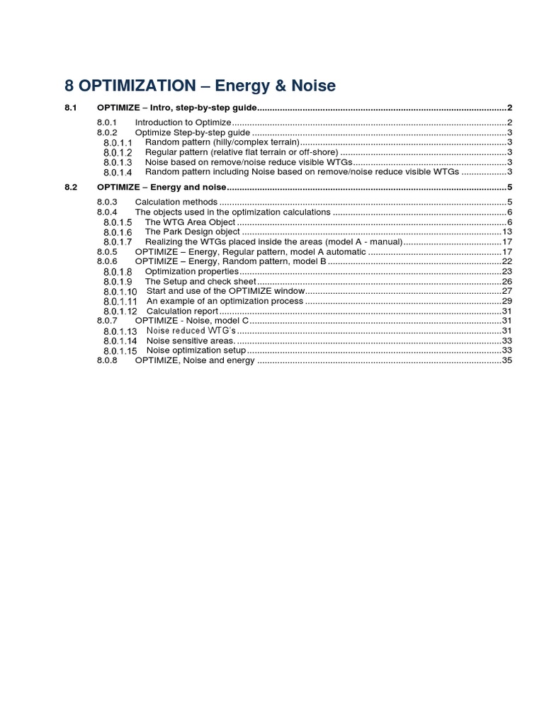 8 WindPRO3.5-Optimization | PDF | Mathematical Optimization | Wind Turbine