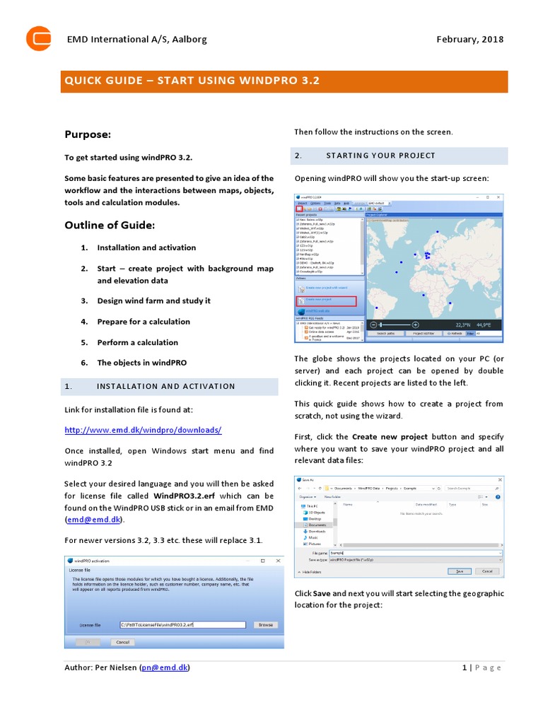 Quick Guide WindPRO 3.2 | Download Free PDF | 3 D Computer Graphics ...
