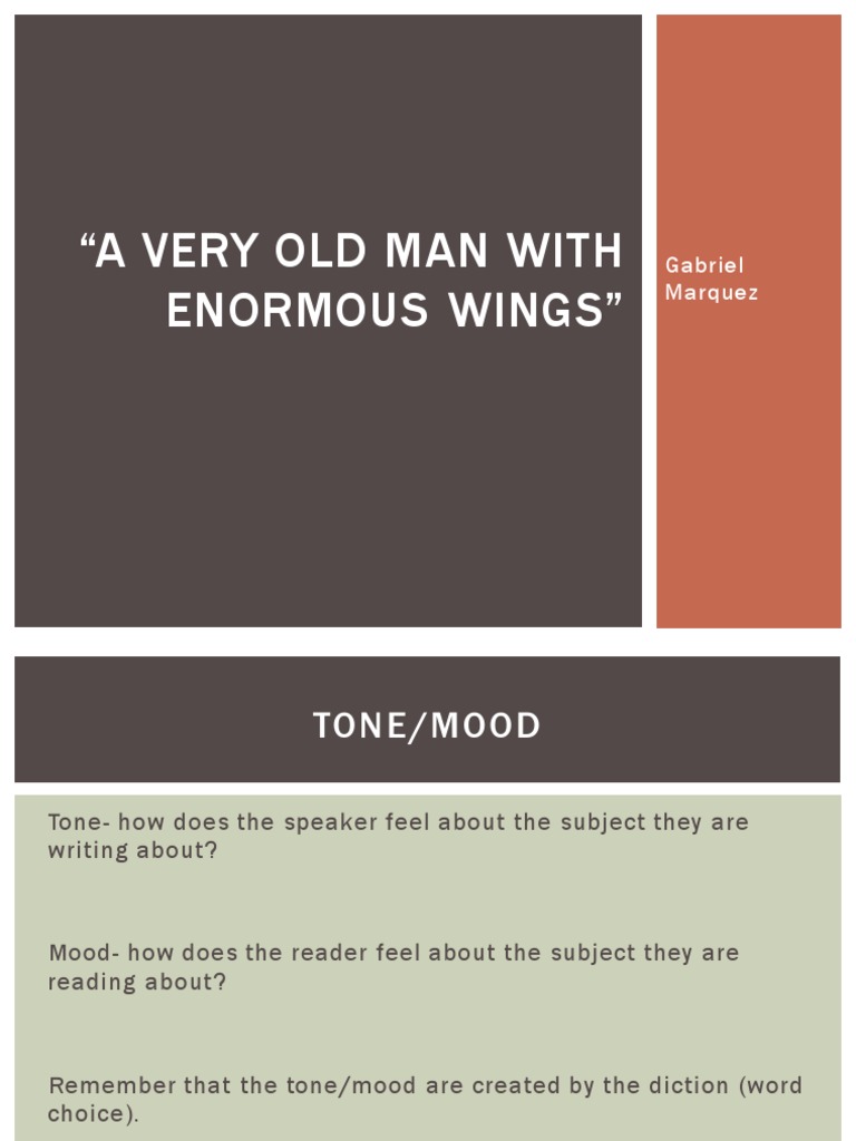 A Very Old Man With Enormous Wings Review | PDF | Narration
