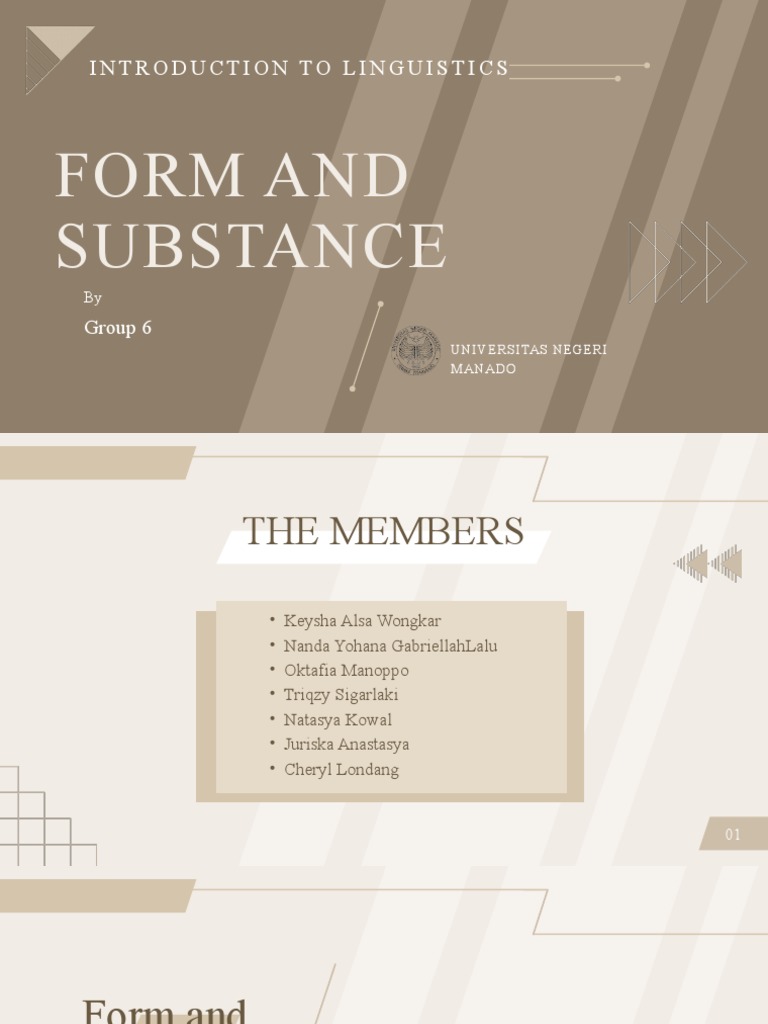 Form and Substance | PDF | Matter | Word