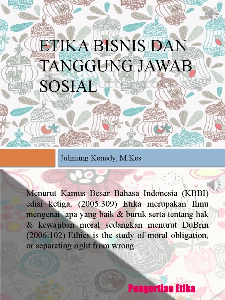 Etika Dan Tanggung Jawab Sosial | PDF Etika Dan Tanggung Jawab Sosial | PDF