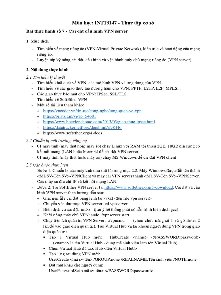 ATTT.2022.Thuc Tap Co So - Bai Thuc Hanh 7 | PDF