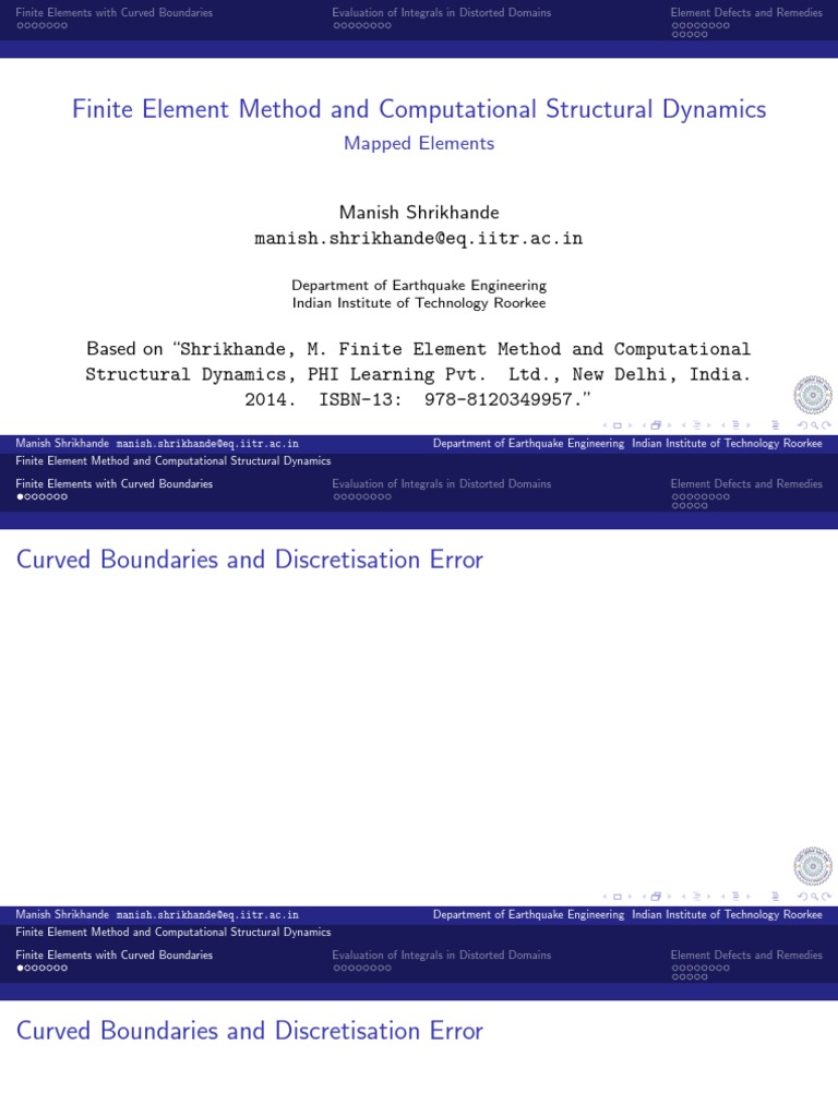 Mapped Elements | PDF | Finite Element Method | Integral