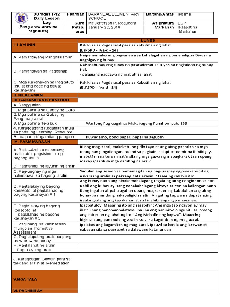 DLL ESP Week 2 | PDF
