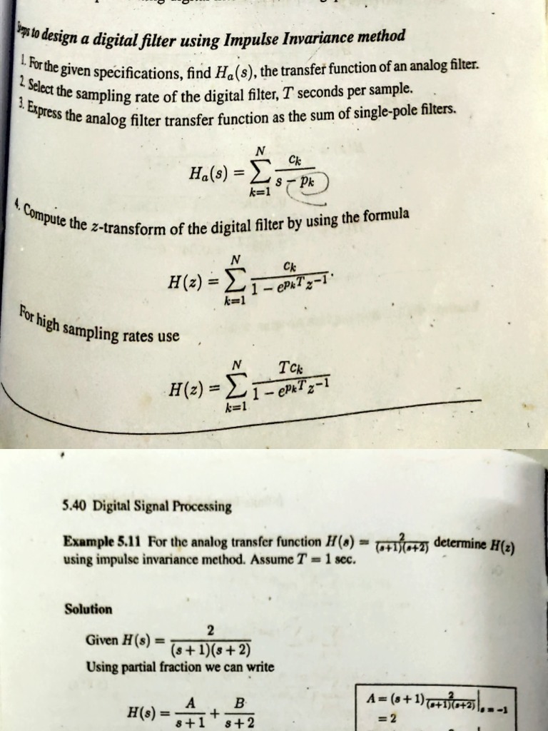 Impulse & Bilinear | PDF