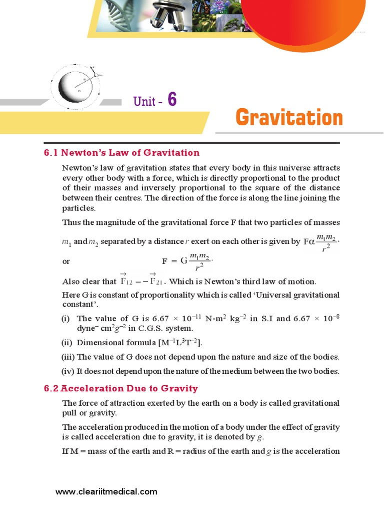 Gravitational Forces: Newton's Law of Universal Gravitation and ...