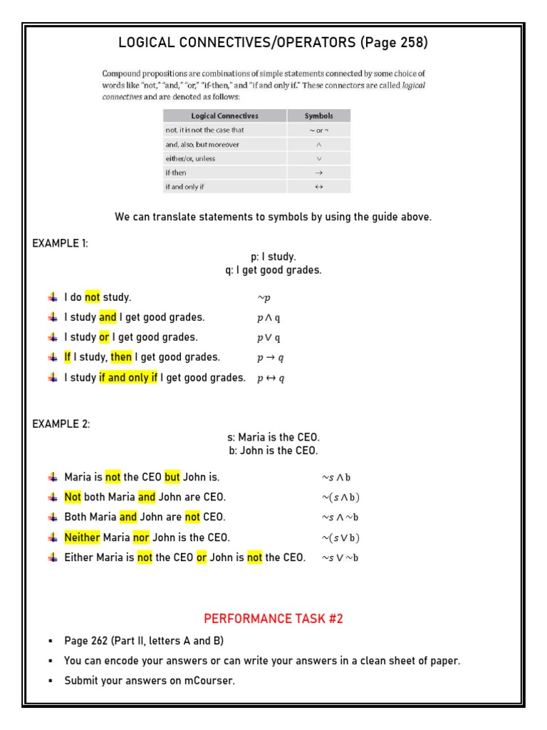 Logical Connectives | Download Free PDF | If And Only If | Semiotics