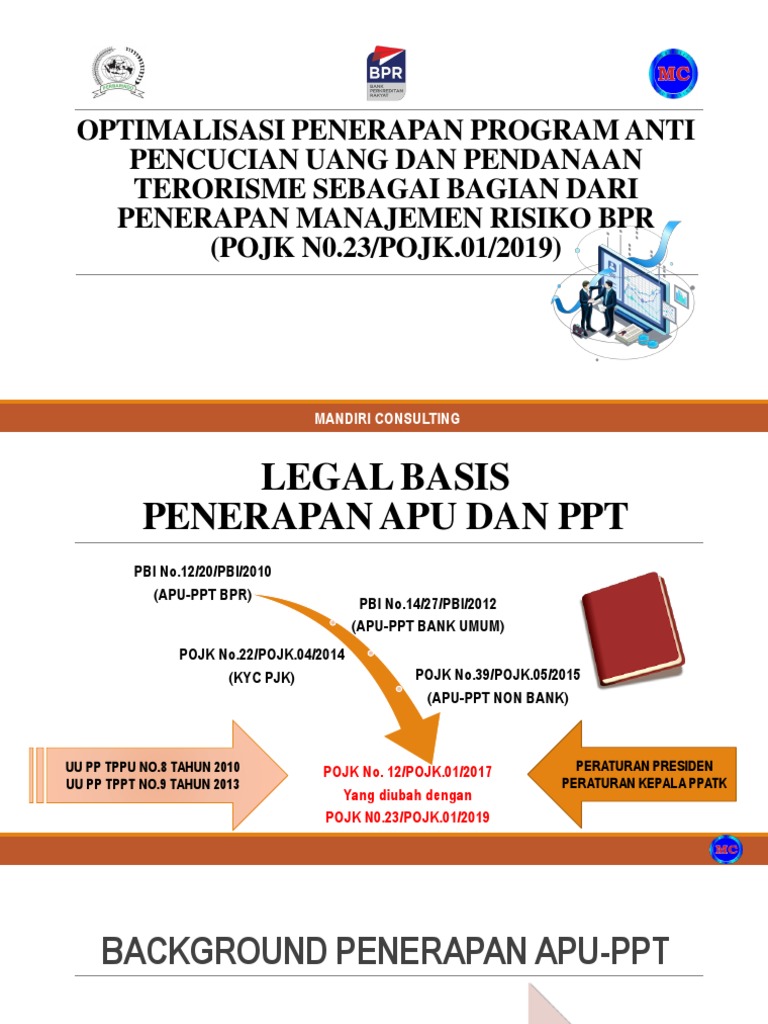 Optimalisasi Penerapan Program Apu-Ppt (Pojk 23) | PDF