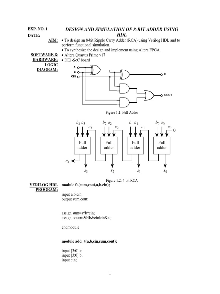 Vlsi Lab Record 2023 Pdf Hardware Description Language Field Programmable Gate Array 9691