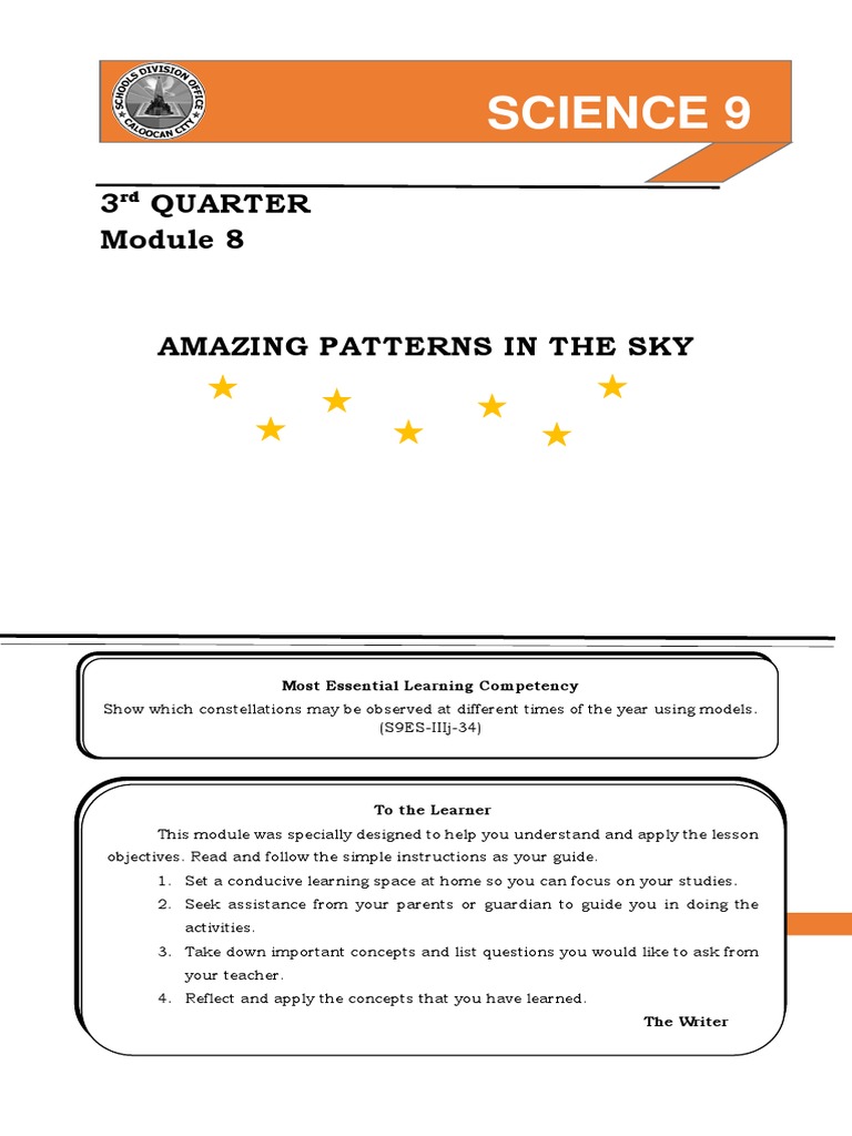 Science 9 Q3 Week 8 | PDF | Constellation | Climate Change
