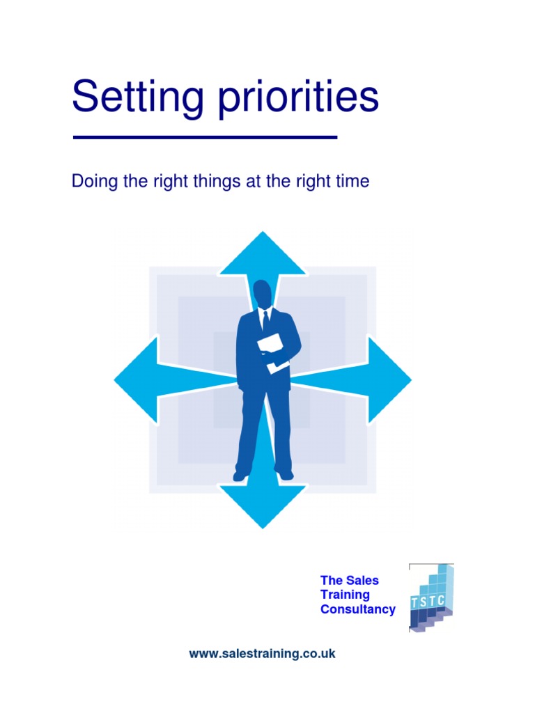Setting Priorities | PDF | Sales | Time