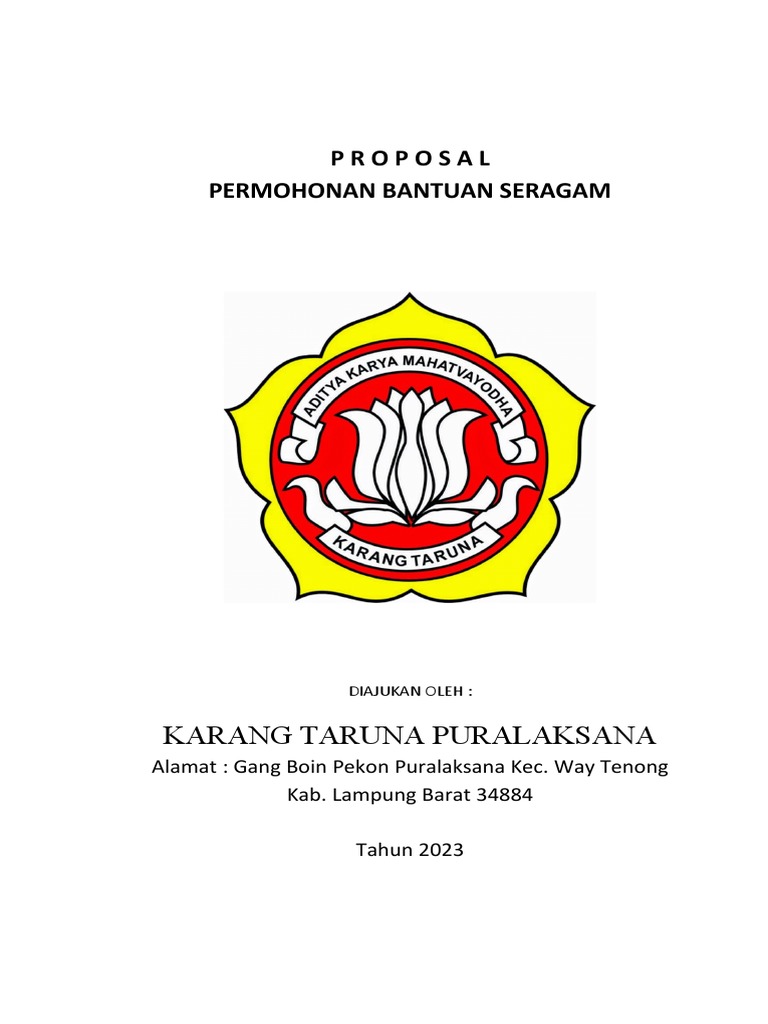 Proposal Karang Taruna | PDF
