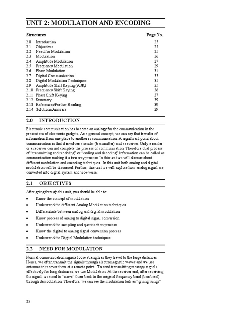 Unit 2 Pdf Modulation Frequency Modulation