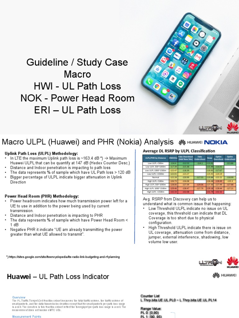 Uplink Path Loss Guidance (HWI NOK ERI) - 2022 | PDF ...