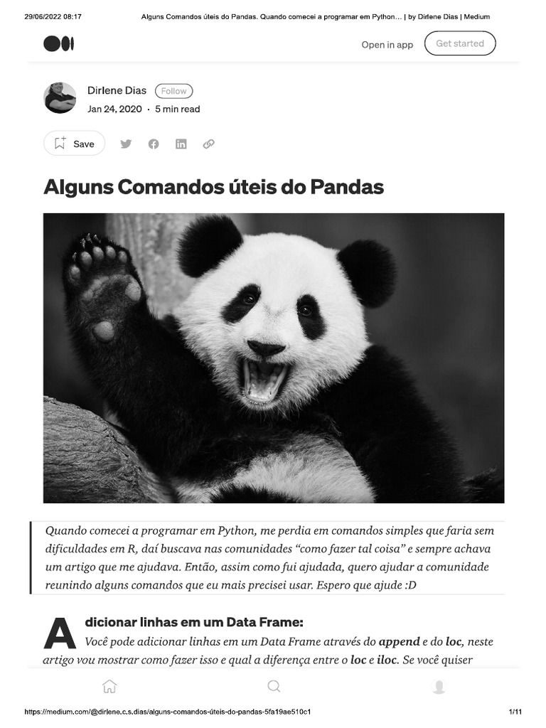 Comandos Pandas 02 | PDF