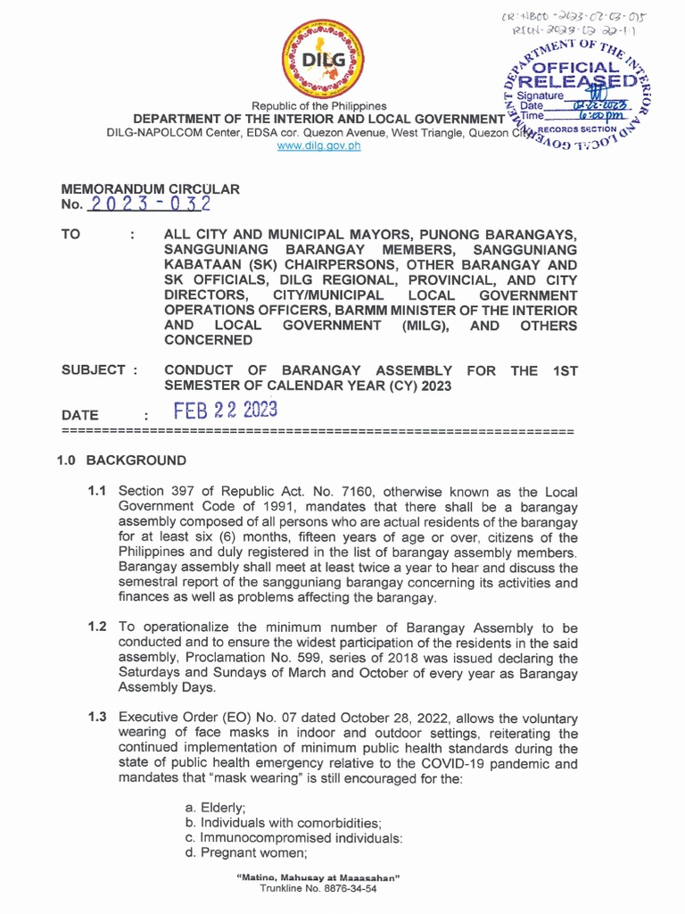 Dilg Memocircular 2023223 0d8d2674a9 | PDF