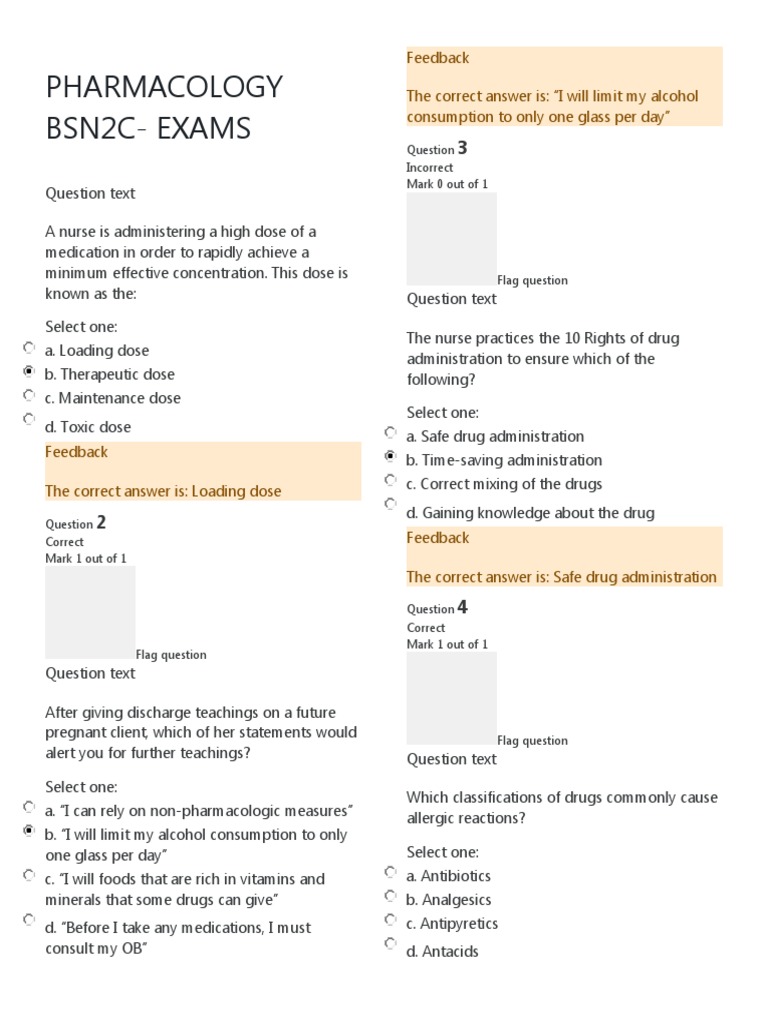 Pharmacology Prelim Exam | Download Free PDF | Receptor Antagonist ...