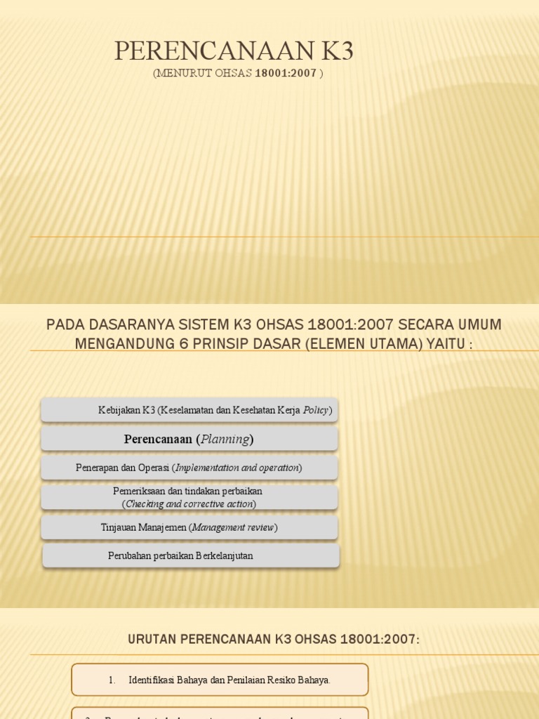 Perencanaan K3 | PDF