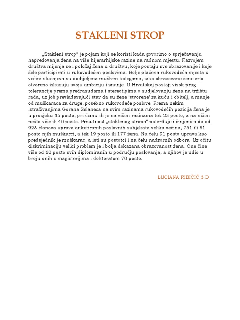 Stakleni Strop | PDF