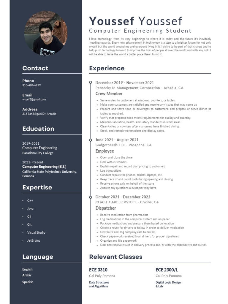 Resume - Youssef Youssef | PDF | Computing | Computer Science