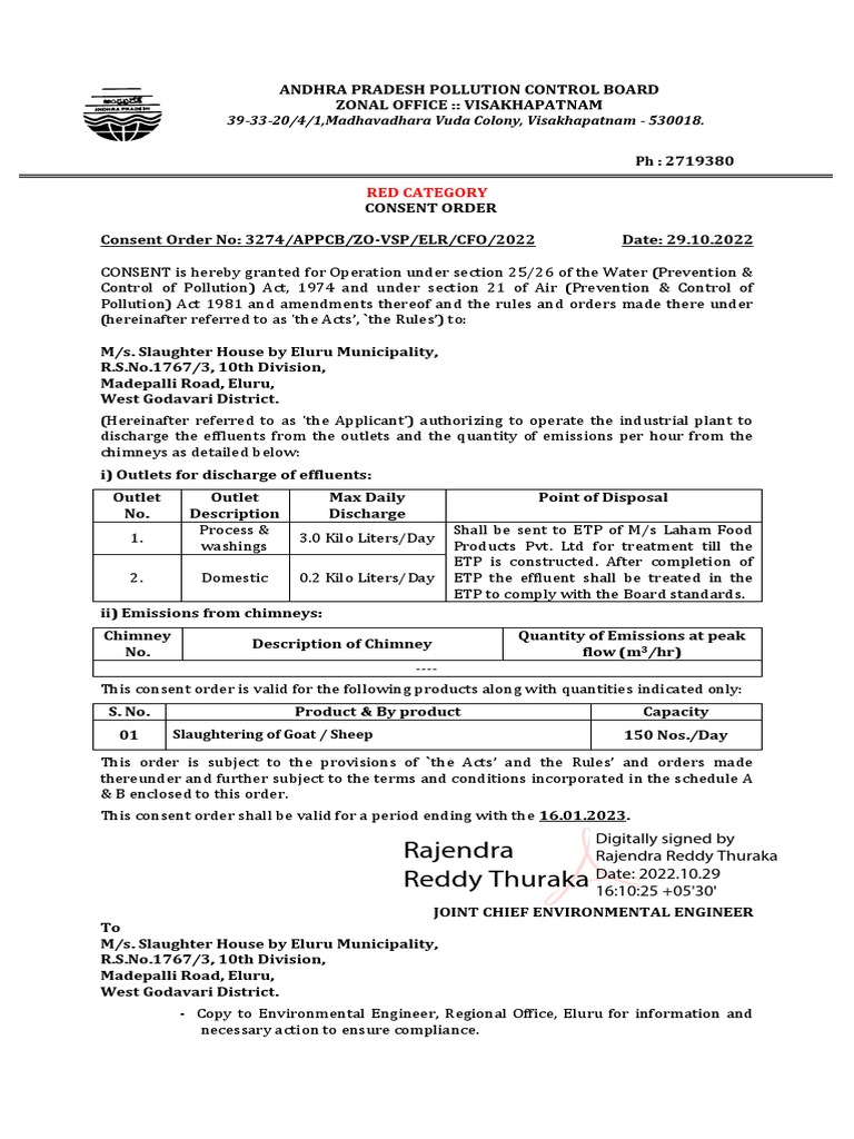 Slaughter House by Eluru Municipality, ELR (1) - 221029 - 174130 | PDF ...