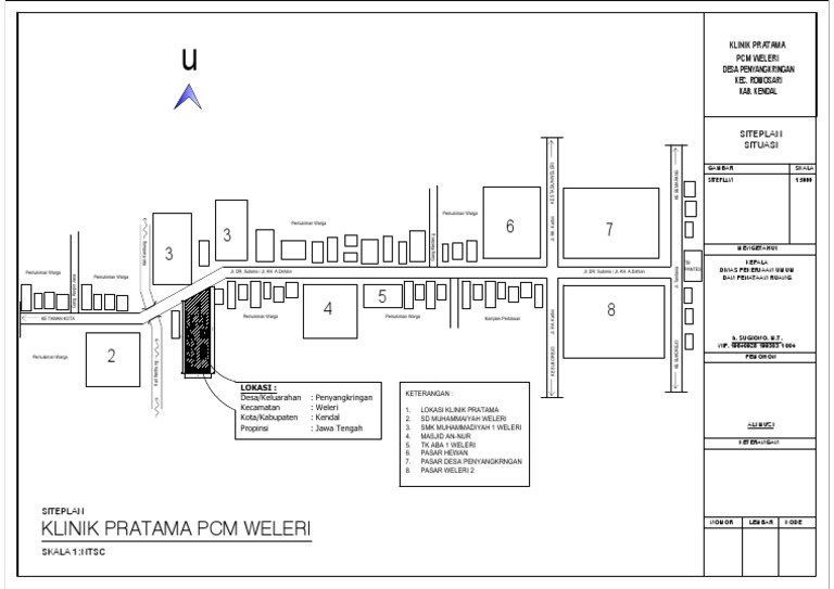 Denah Klinik Pratama PCM Weleri | PDF