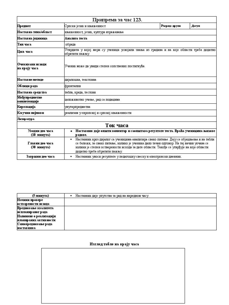 Analiza Testa | PDF