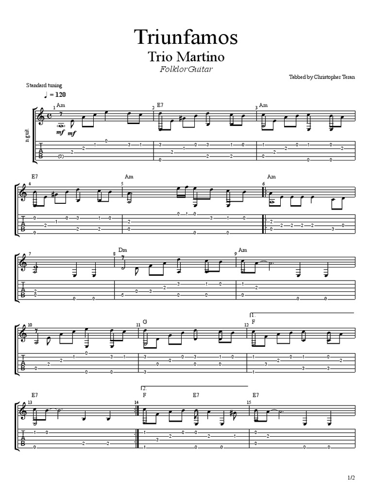 Triunfamos - Trio Martino Chords | PDF
