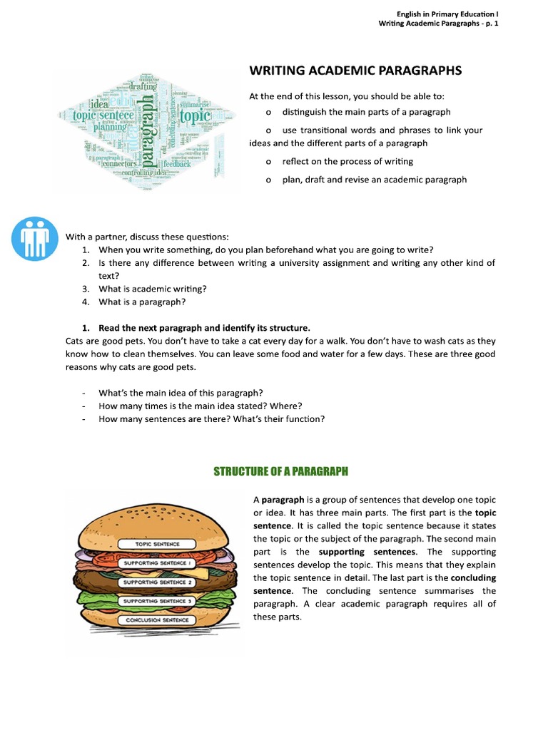Unit 4 - Writing A Paragraph | PDF