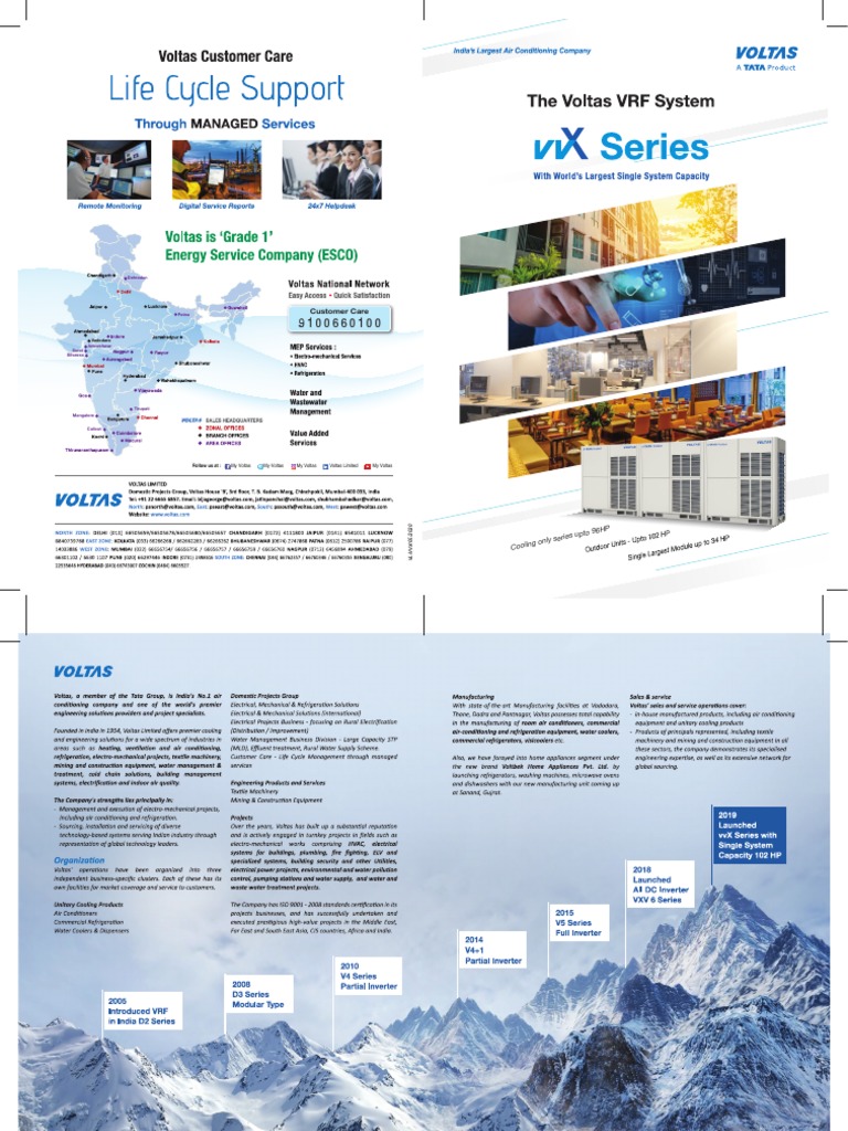 Voltas VVC Series Cooling Only Variable Refrigerant Flow System: A ...