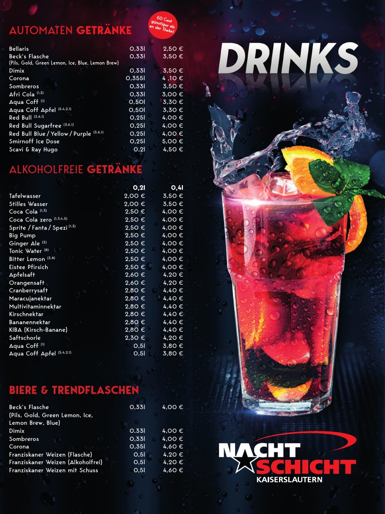 Getraenkekarte (1) NDNDN | PDF