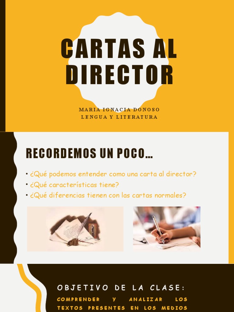 Estructura y Función de Cartas al Director | PDF