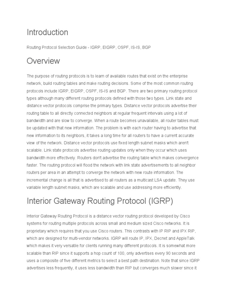 Cisco Protocols Pdf Routing Router Computing 4877
