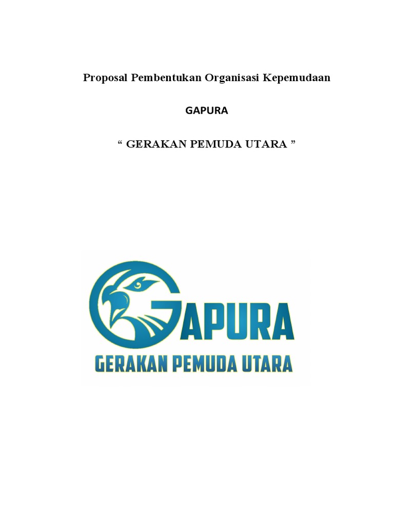 Proposal Pembentukan Organisasi Pemuda Forum Muda Mudi Cisaga | PDF ...