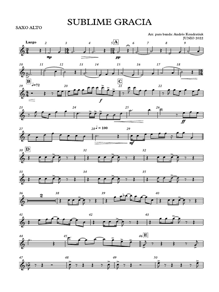 Sublime Gracia 03 - Saxo Alto | PDF
