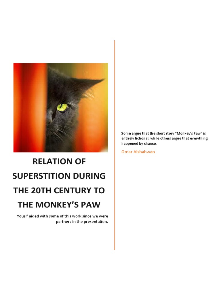 Superstitions in "The Monkey's Paw" | PDF | Superstitions | Obsessive ...