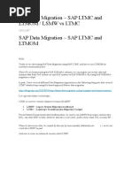 SAP Data Migration - LTMOM - LSMW Vs LTMC S/4 Hana | PDF | Microsoft ...