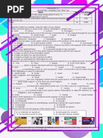ENGLISH WORKSHEET Grade 6 WEEK 5 | PDF | Color | Framing (Social Sciences)