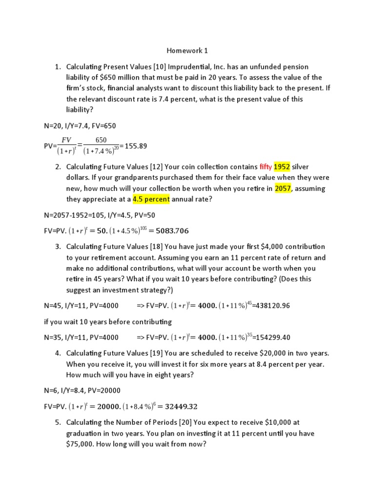 Chapter 2 Homework 1 | PDF