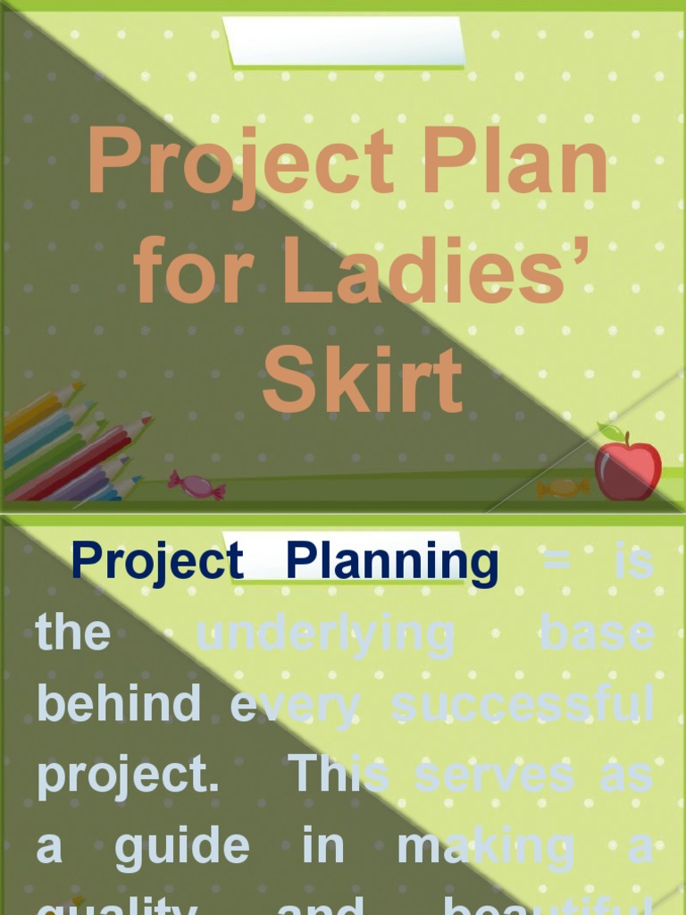 Project Plan For Ladies' Skirt11 | PDF
