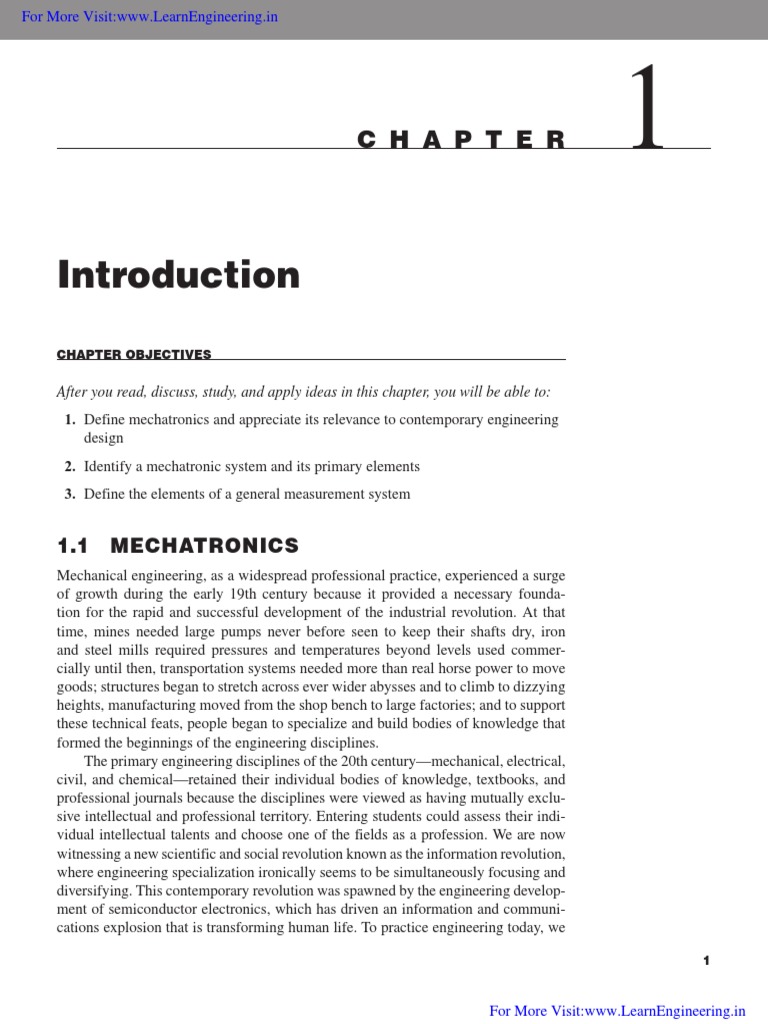 Introduction To Mechatronics And Measurement Systems Dandm 21 30 Pdf Digital To Analog