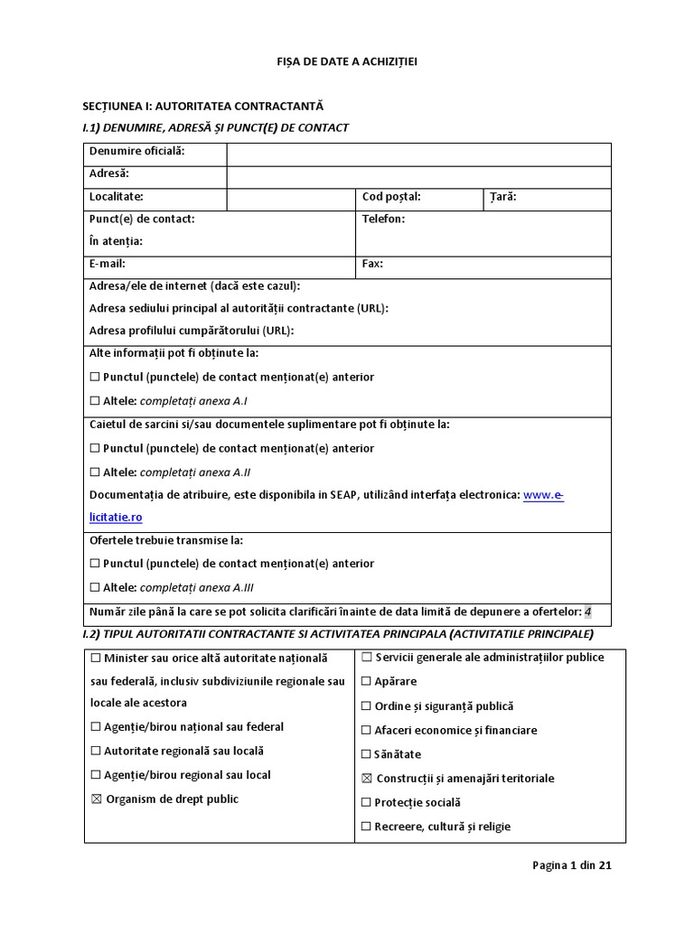 Model Fisa de Date BULDOEXCAVATOR | PDF