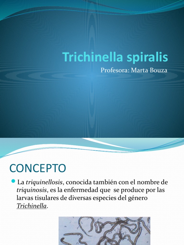 Características de Trichinella spiralis | PDF | Especialidades Medicas ...