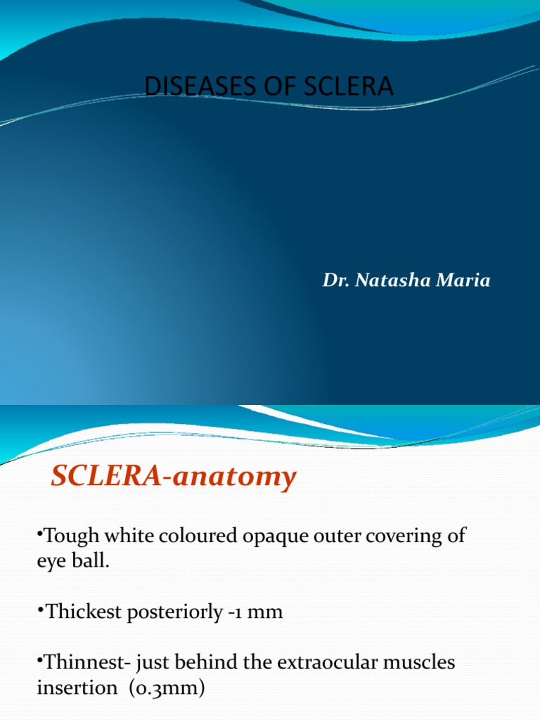 Diseases of Sclera | PDF | Diseases And Disorders | Medical Specialties