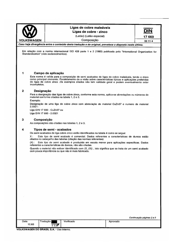 DIN EN 17 660 (Dezembro 1983) | PDF